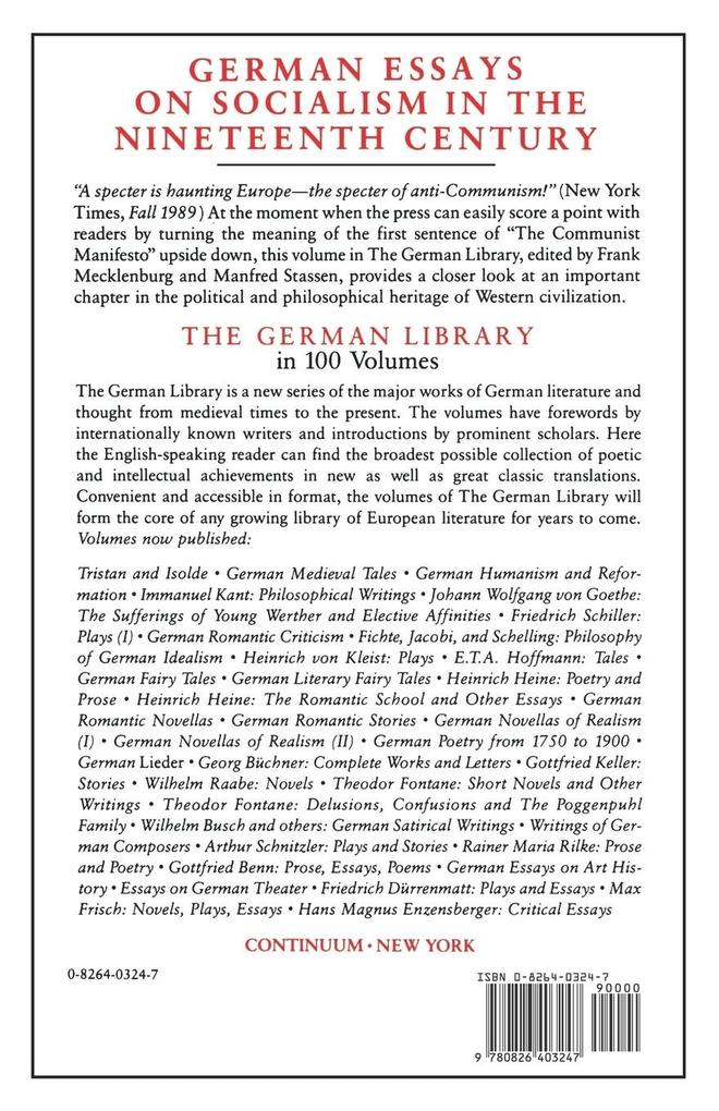 Karl Marx, Engels, Miller: German Essays on Socialism in the Nineteenth ...