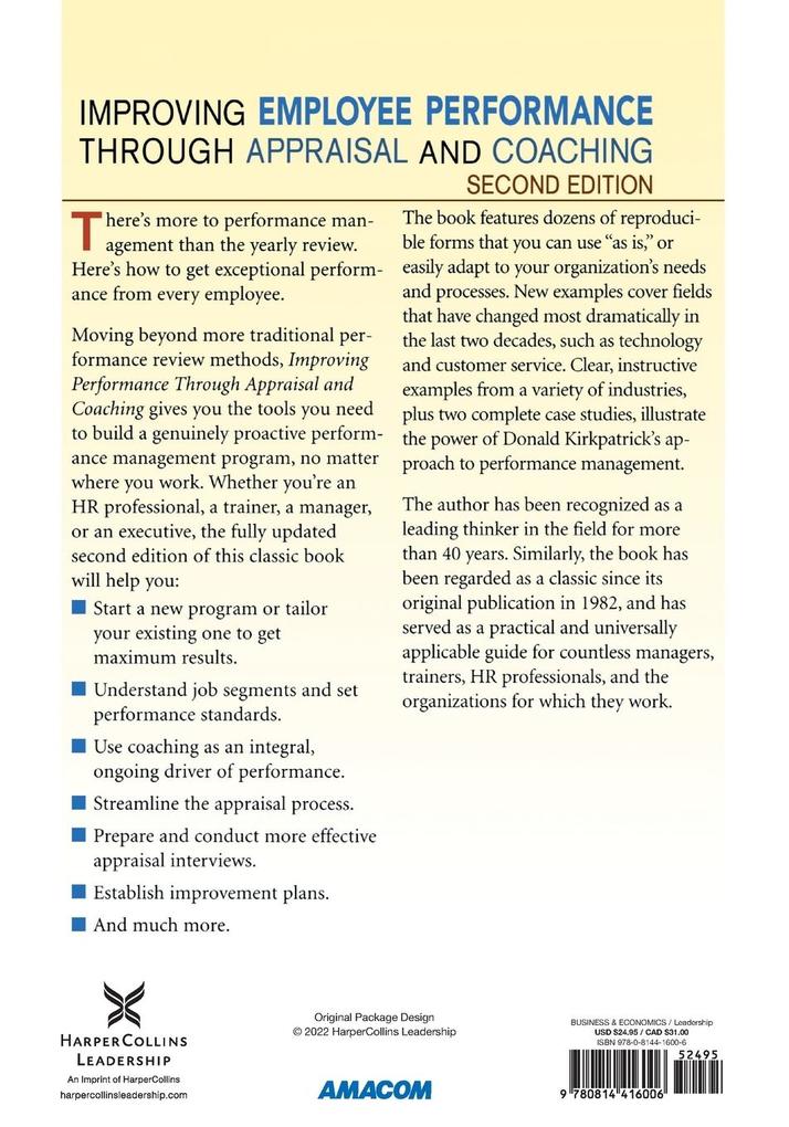 Donald L. Kirkpatrick: The Improving Employee Performance Through ...